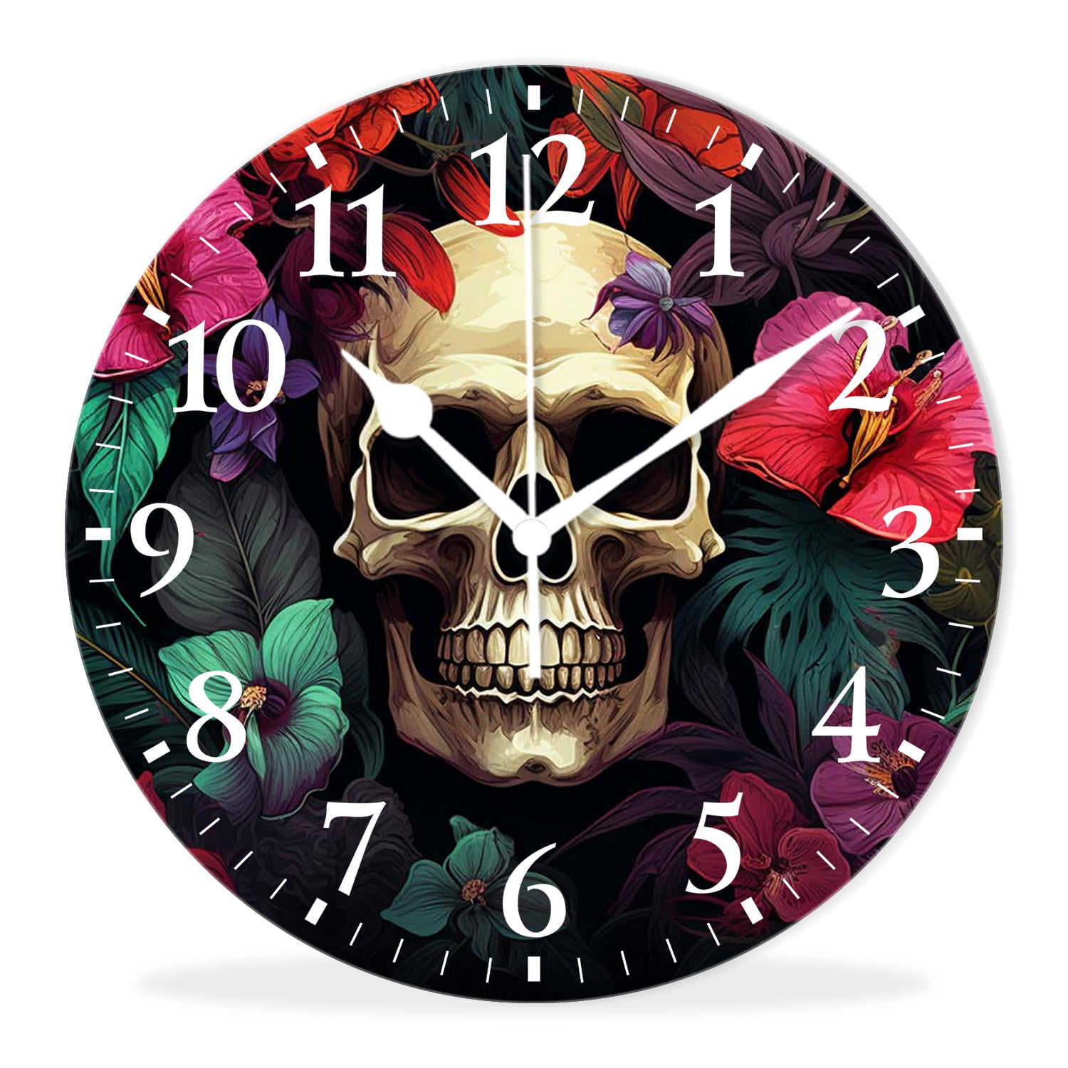 Battery Operated Quartz Wall Clocks Non-Ticking Silent Modern Wall ...