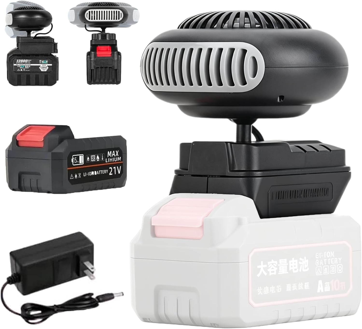 Battery Operated Space Heater, 360° Adjustable Battery Operated Heaters ...