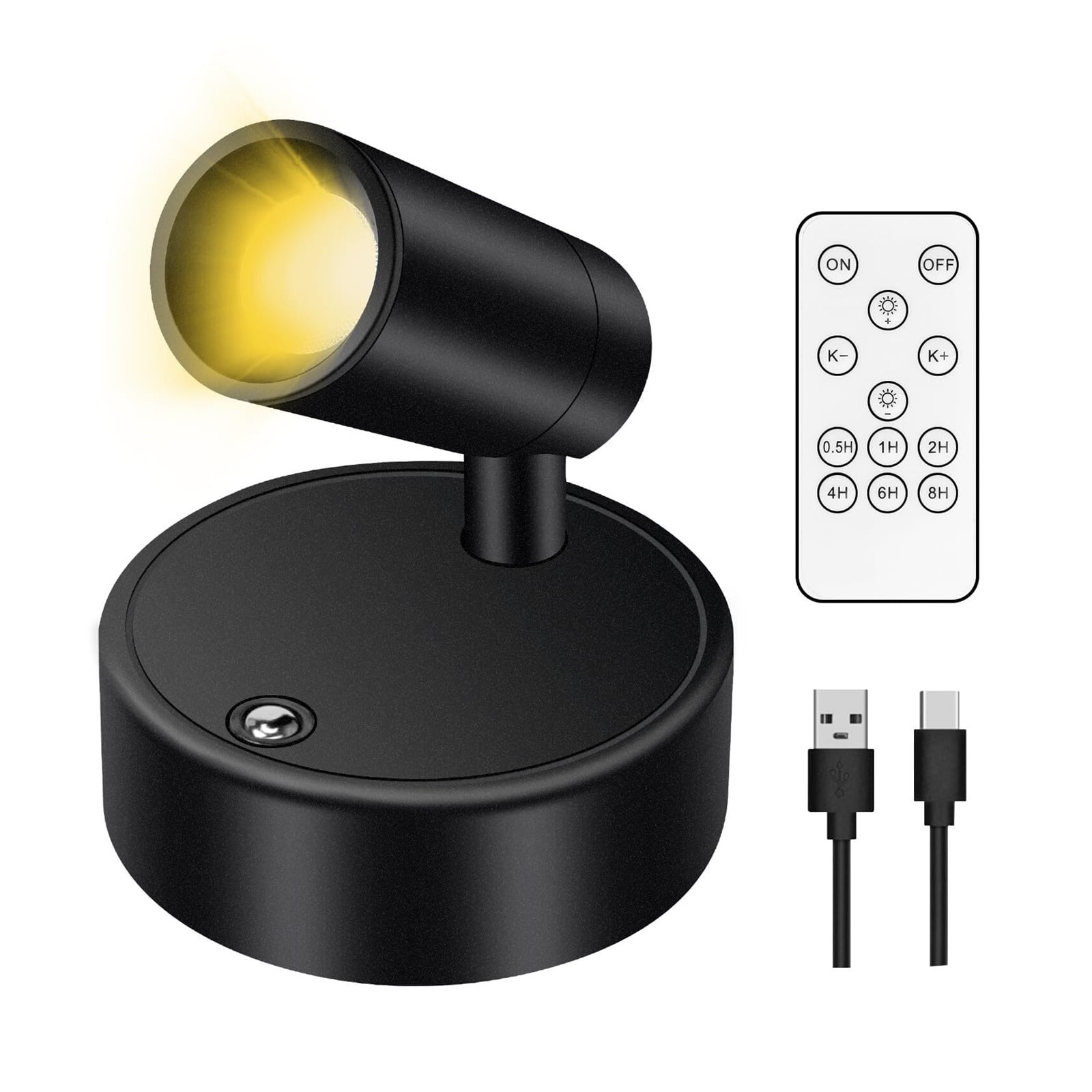 Battery Operated Spotlights Indoor,Wireless Spotlight, LED Wall Light ...