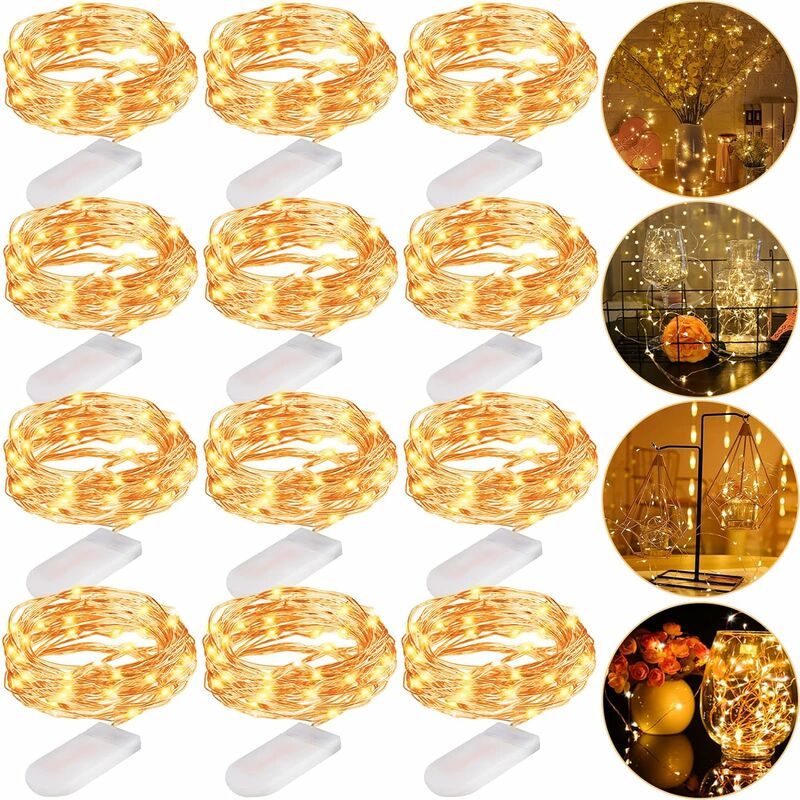 Battery Operated String Lights, Warm White Ambiance Light, Mini LED ...