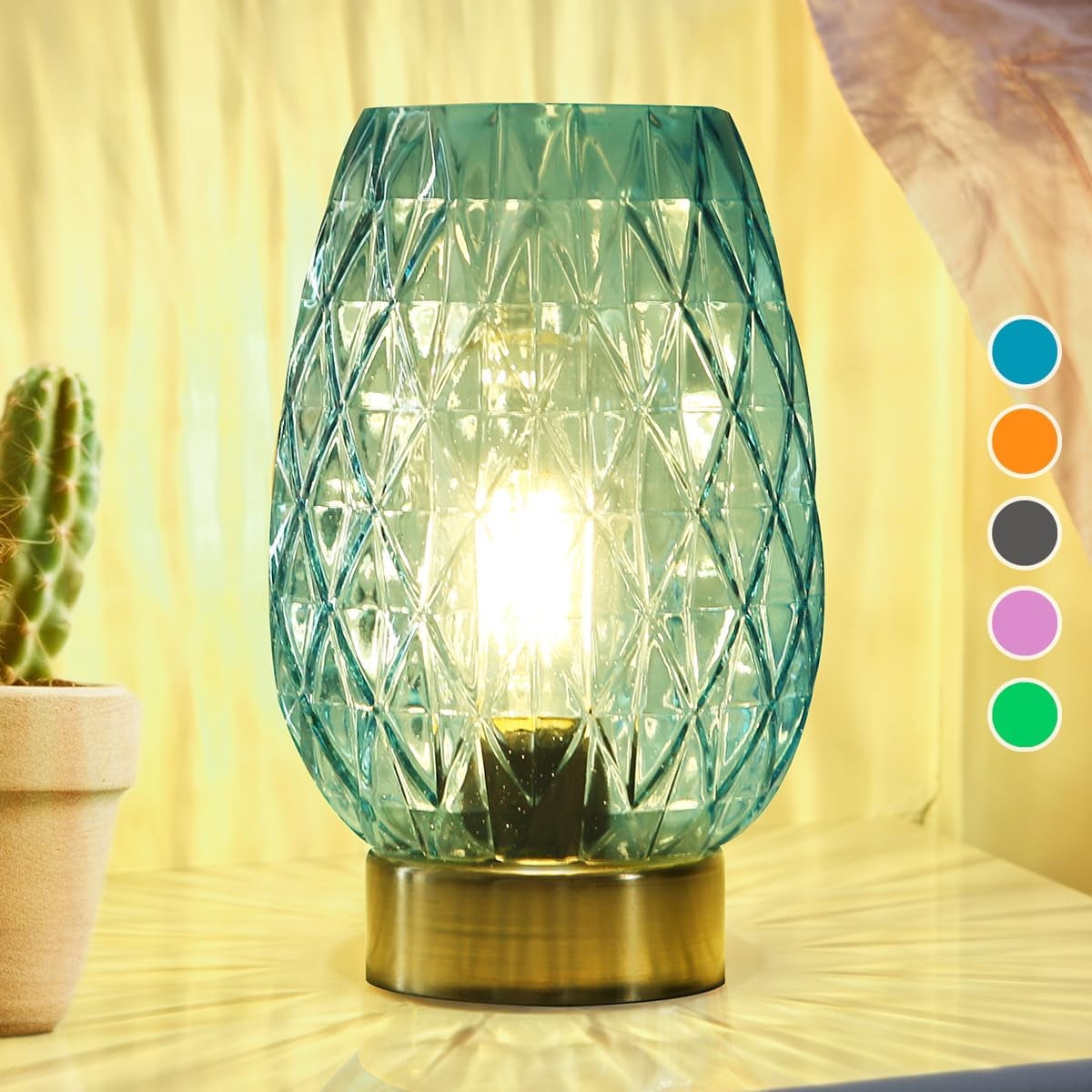 Battery Operated Table Lamp with Timer for Home Decoration, Vintage ...