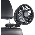 Battery Operated USB Car Fan, Electric Cooling Fan, 4 Speed,360 Degree ...