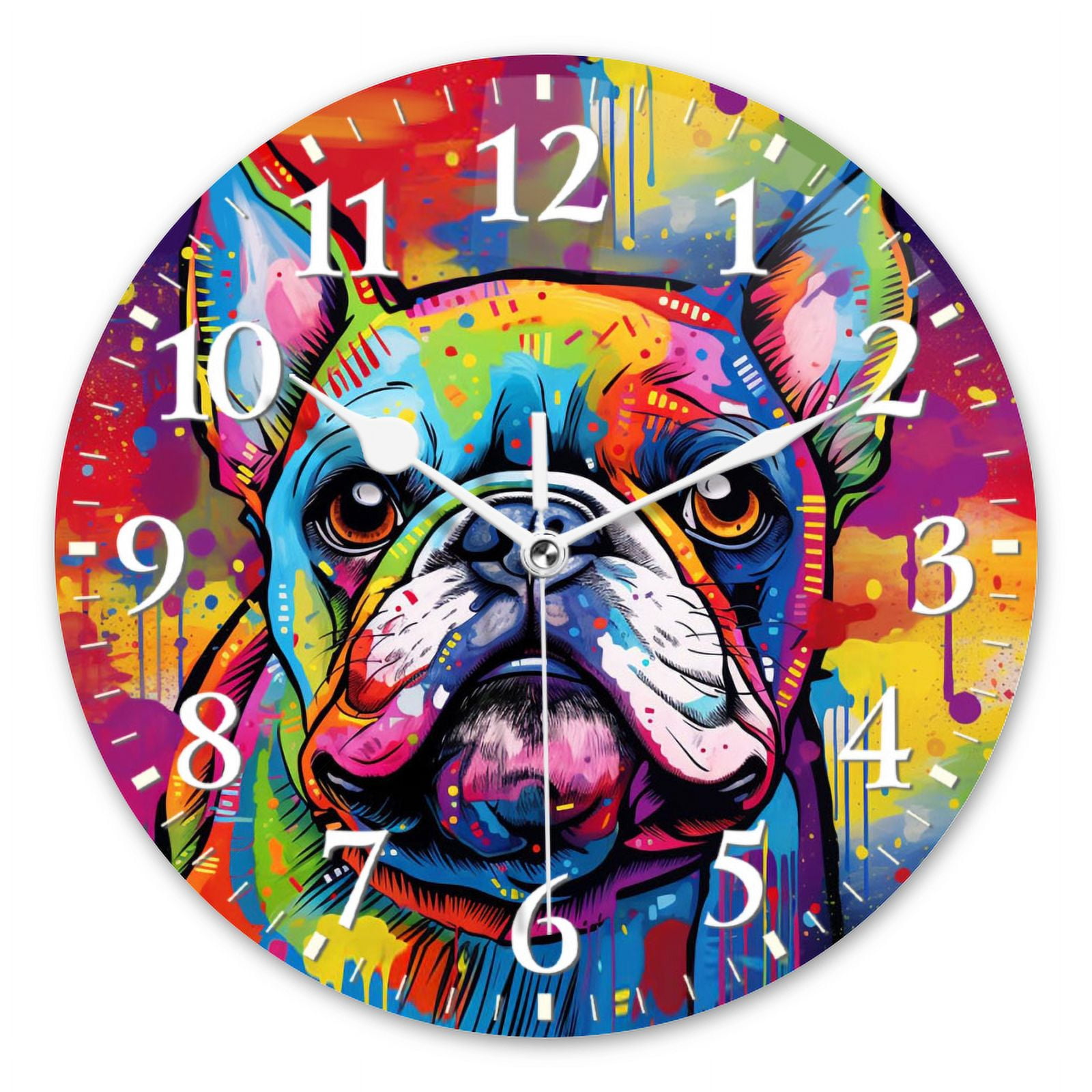 Battery Operated Wall Clocks with Non-Ticking Sweep Movement,Modern ...