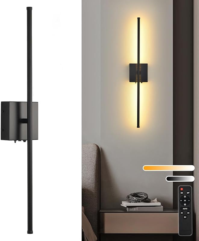 Battery Operated Wall Sconces with Remote Control, 11000mAh LED ...