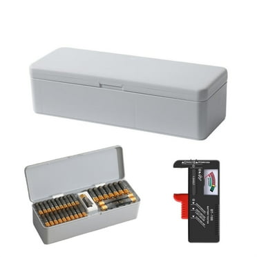 DODAMOUR Battery Organizer Storage Box, Battery Storage Case with ...