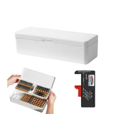 DODAMOUR Battery Organizer Storage Box, Battery Storage Case with ...