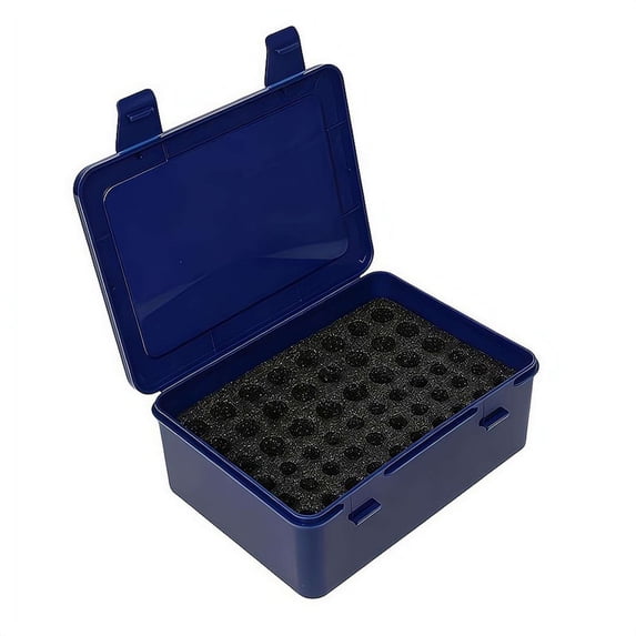 Battery Organizer Storage Box, Clear Plastic Case Holds 24 AA & 30 AAA ...
