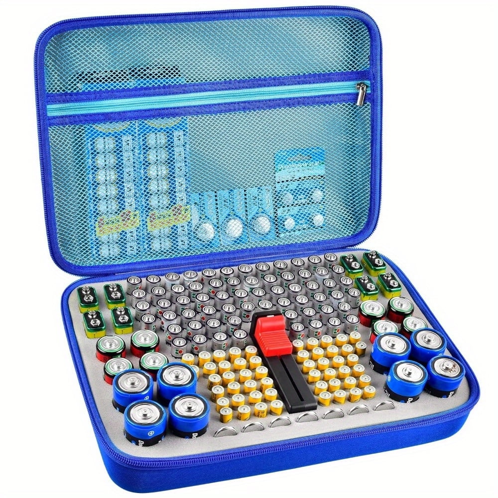 Battery Organizer Storage Holder, Batteries Storage Containers Box With ...