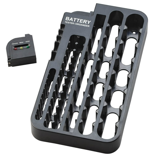 Battery Organizer with Tester - Walmart.com