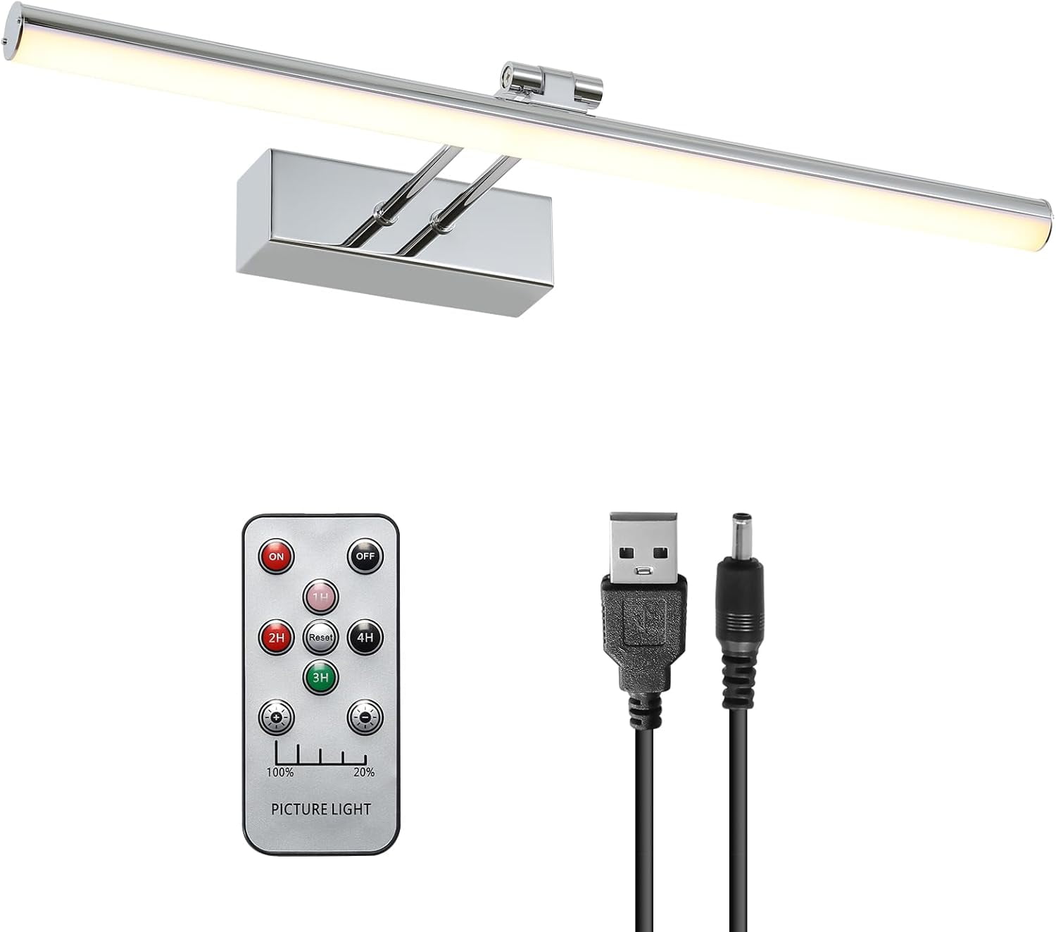 Battery Picture Light, 16 inch Wireless Picture Light for Painting with ...