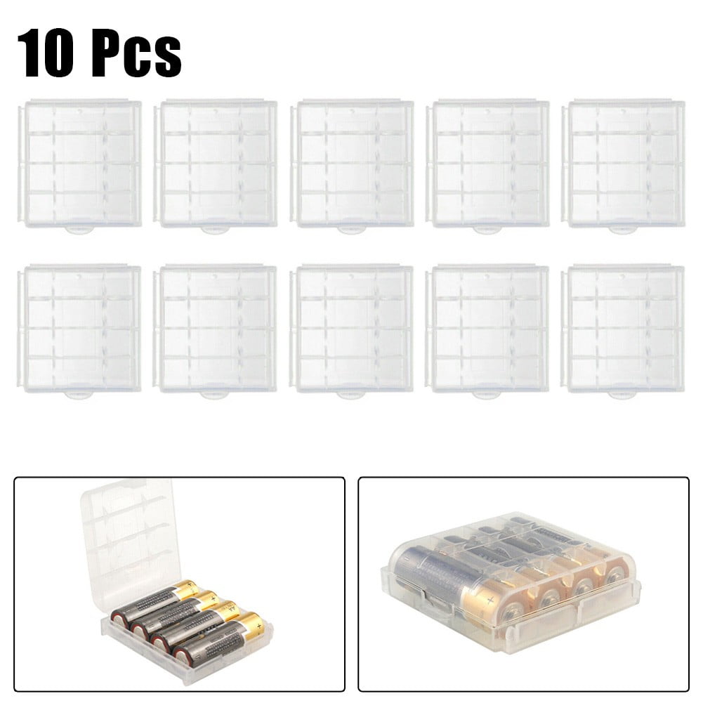 Battery Plastic Case Storage Box For AA AAA Batteries Conservation 67× ...