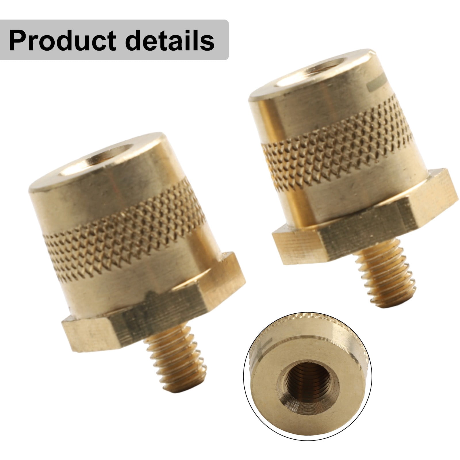 Battery Pole Terminals Brass Battery Pole Positive Negative M6 Male M8 ...