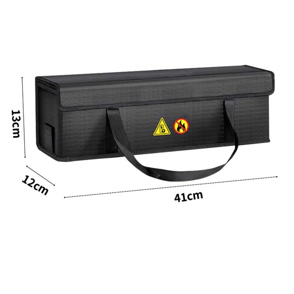 Battery Portable Fireproof ExplosionProof Lipo Safety Storage Bag Fire ...