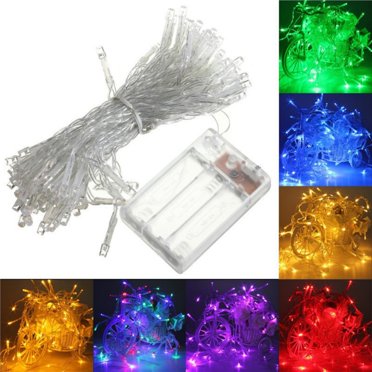 2M 20 LED Christmas String Lights Battery Operated Fairy Copper Wire ...