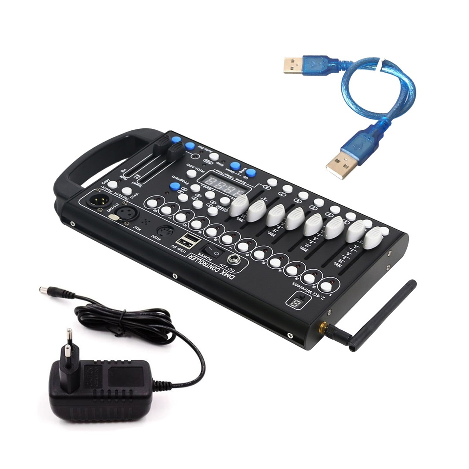 Battery Powered 192 DMX 512 Stage DJ Light Controller Stage Lighting ...