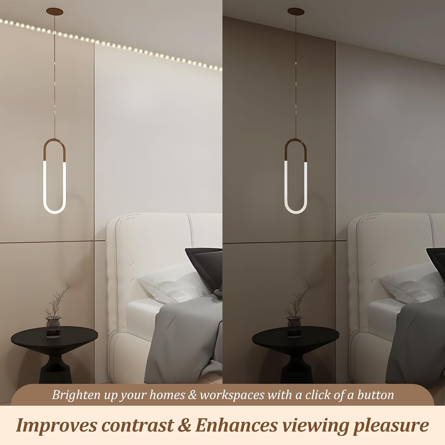 Battery Powered Under Cabinet Lighting Wireless LED Strip Lights for Kitchen Under Cabinet ...