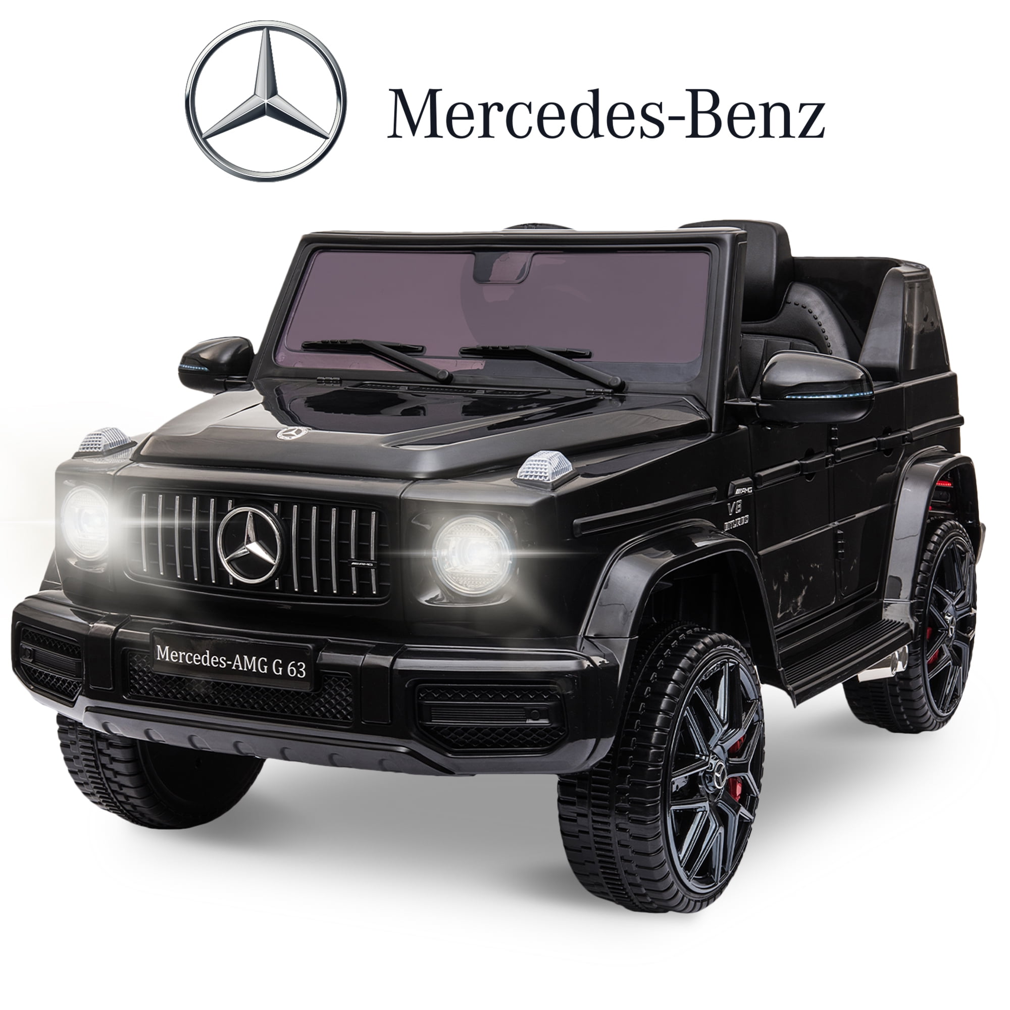 Battery Powered Cars for Kids, Licensed Benz 12 Volt Ride On Toys for ...