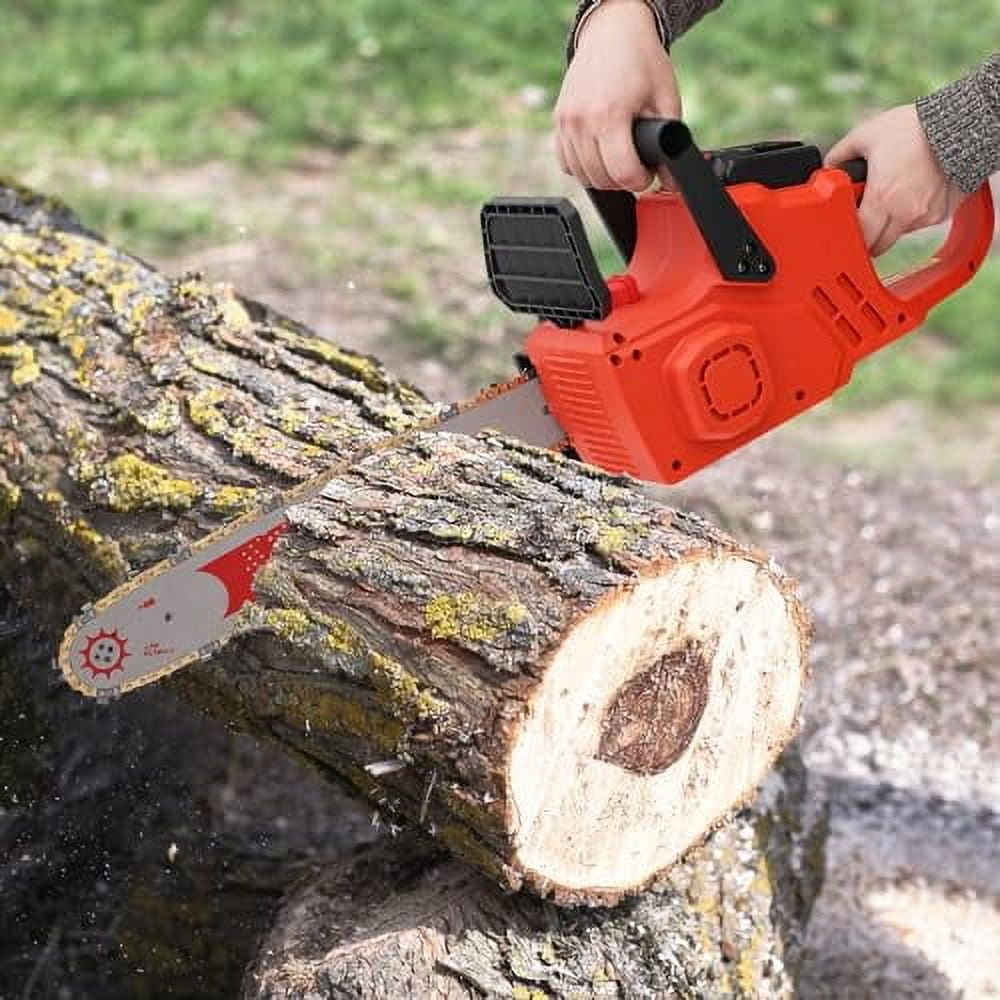 Battery Powered Chainsaw 16 Inch 800W 36V Electric Cordless Chain Saw ...