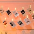 Battery Powered Fairy Light String with Photo Clips - 10 LEDs 150Cm ...