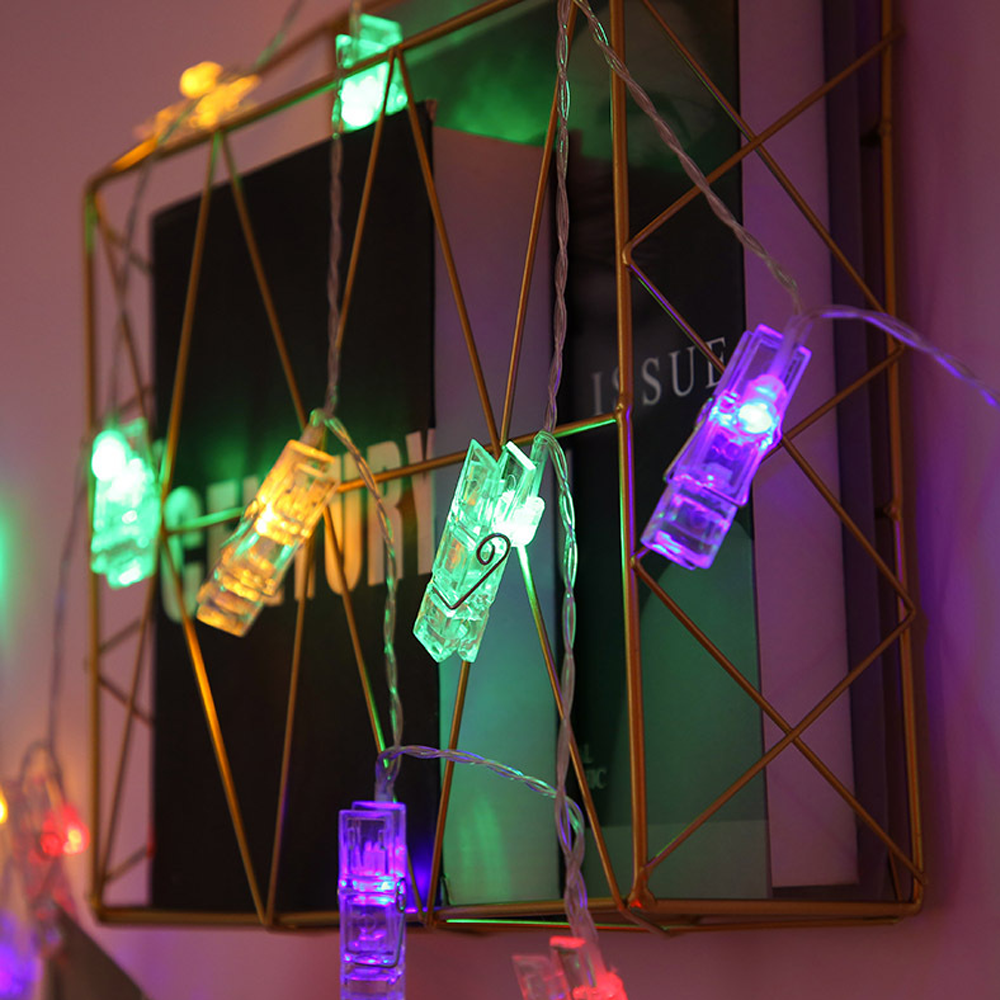 Battery Powered Fairy String Light LED Photo Clip Light (20/40 LED ...