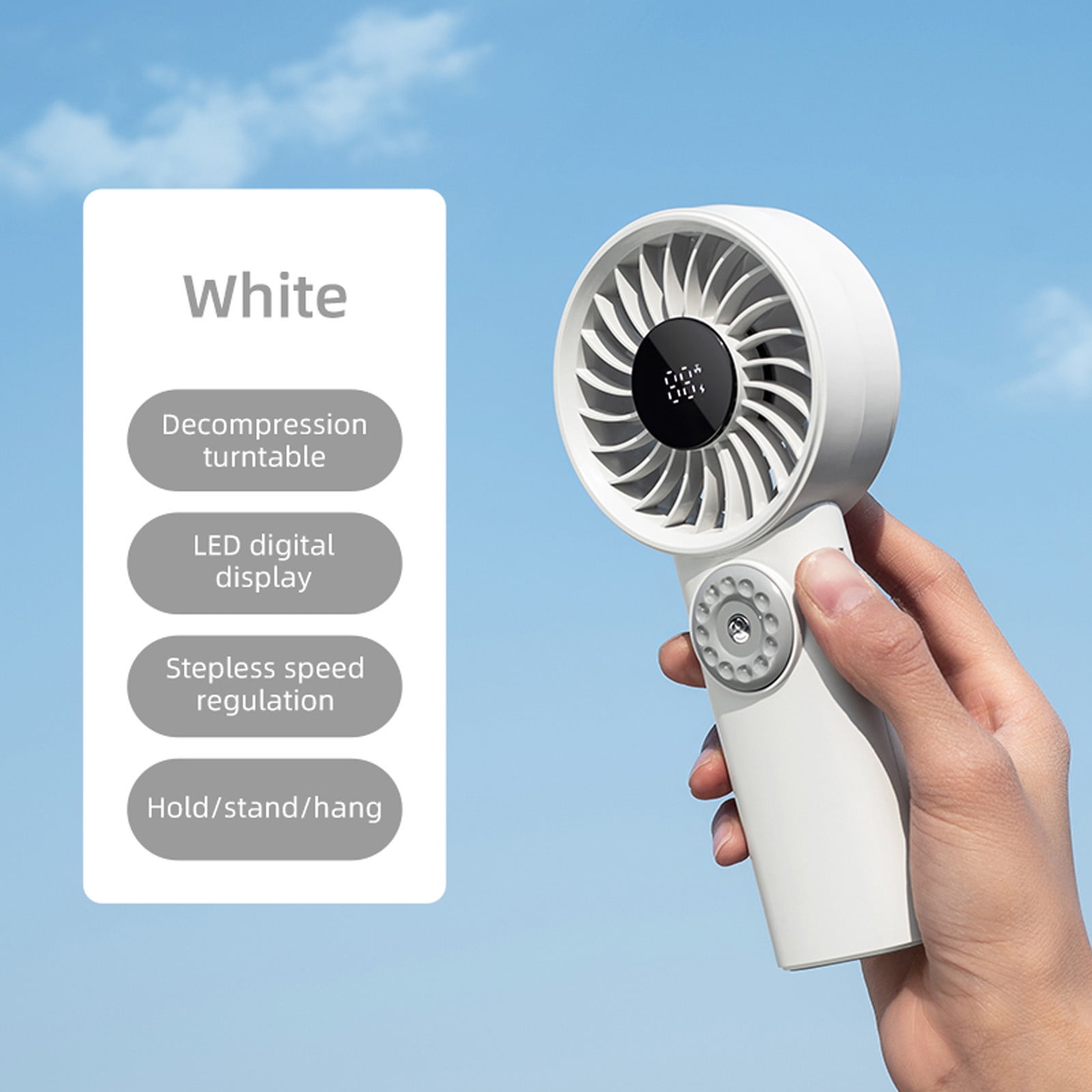 Battery Powered Fan for Camping,Xdegoge Usb Rechargeable Handheld ...