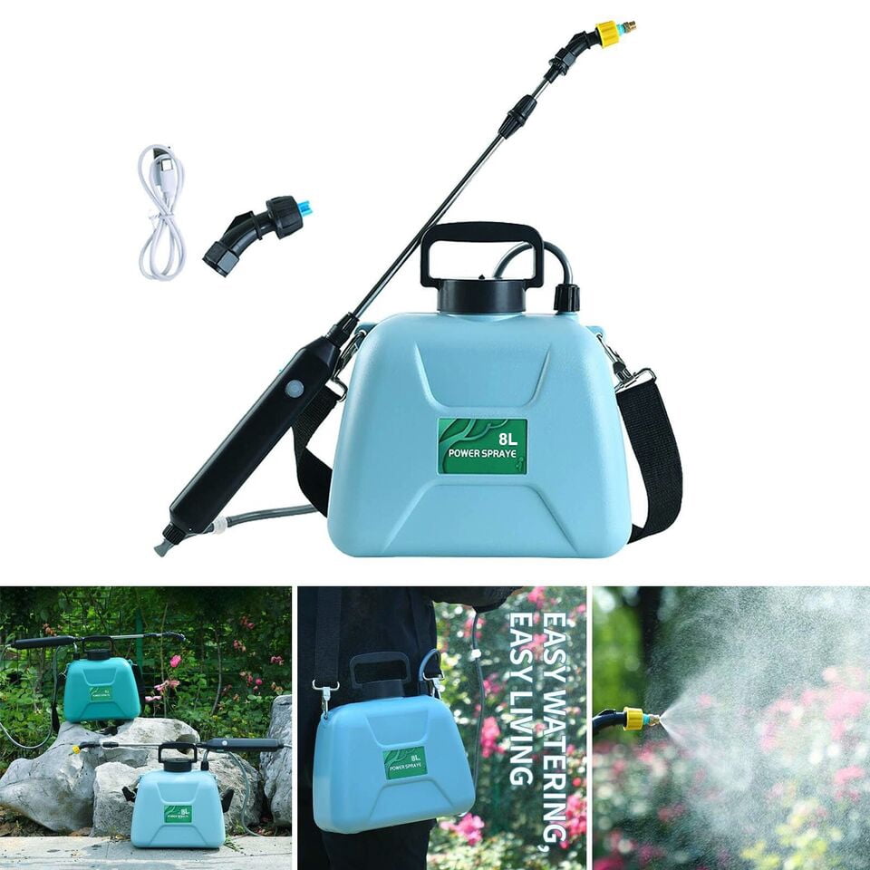 Battery Powered Garden Sprayer, 1.35 Gallon/5L Electric Sprayer with 3 ...