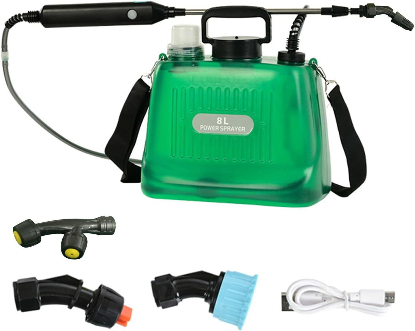 Battery Powered Garden Sprayer 2/1.35 Gallon, Electric Sprayer Backpack ...