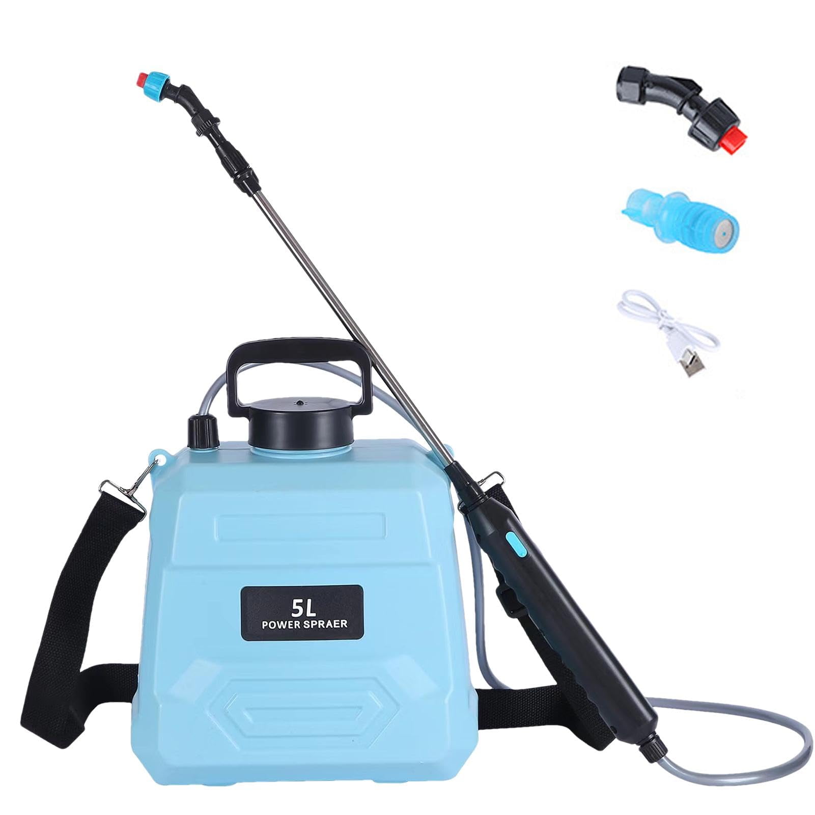 Battery Powered Garden Sprayer - Yard Sprayer with USB Rechargeable ...