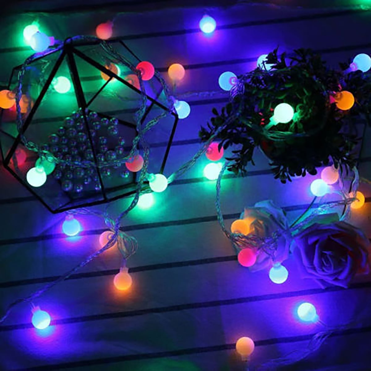 Battery Powered Globe Ball String Lights, 5ft 10 LED Fairy String ...