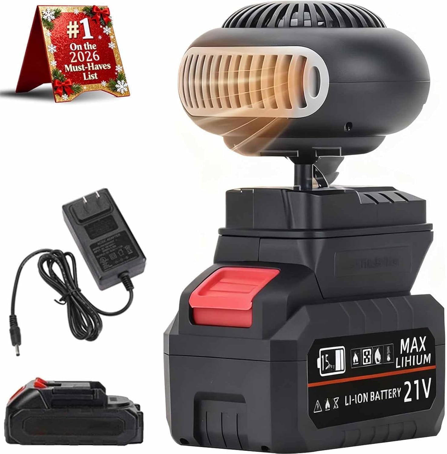 Battery Powered Heater, 2026 New Portable Heater Runs on Batteries ...