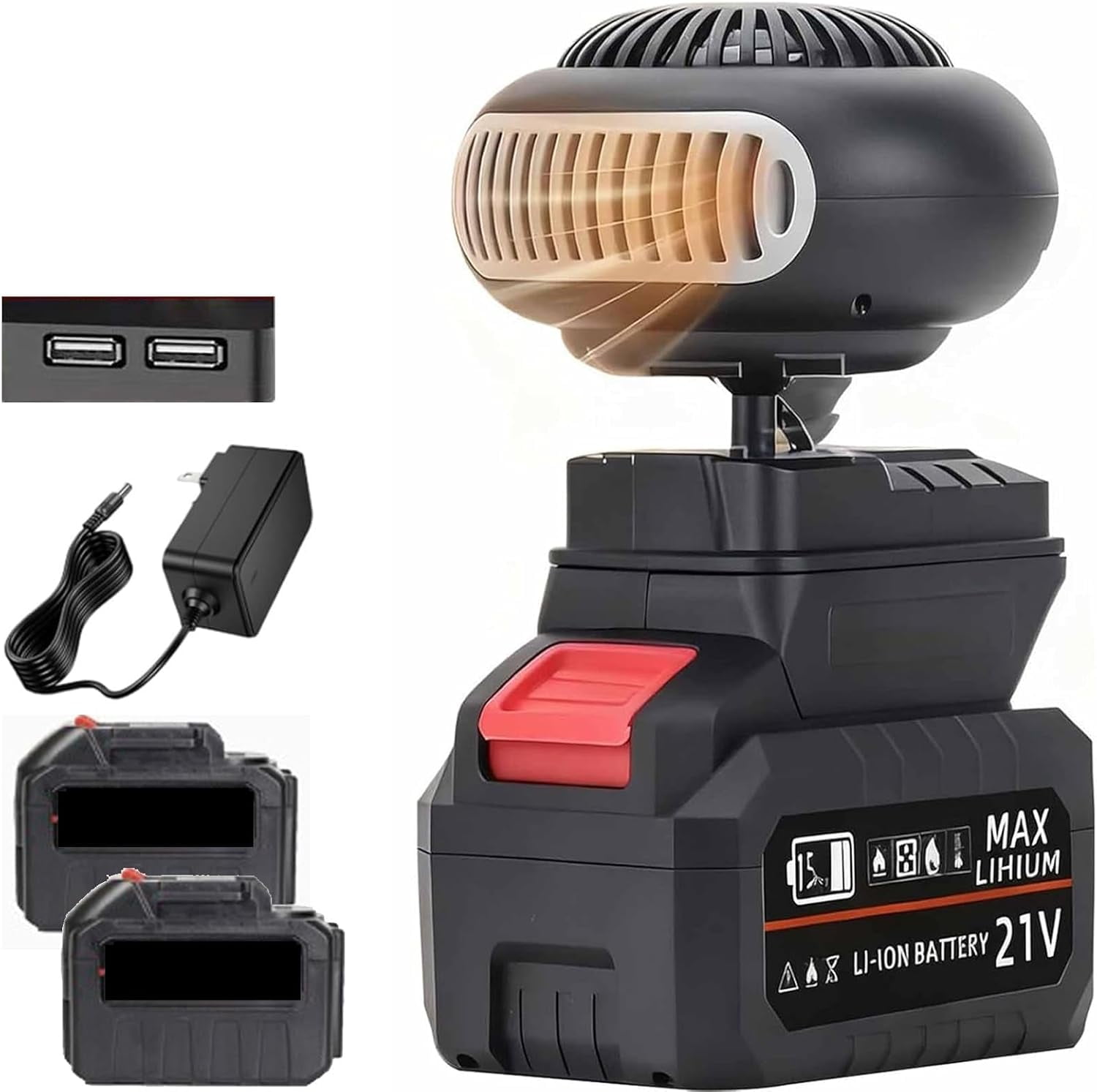 Battery Powered Heater, Battery Operated Heater Anti Tilt Design Low ...