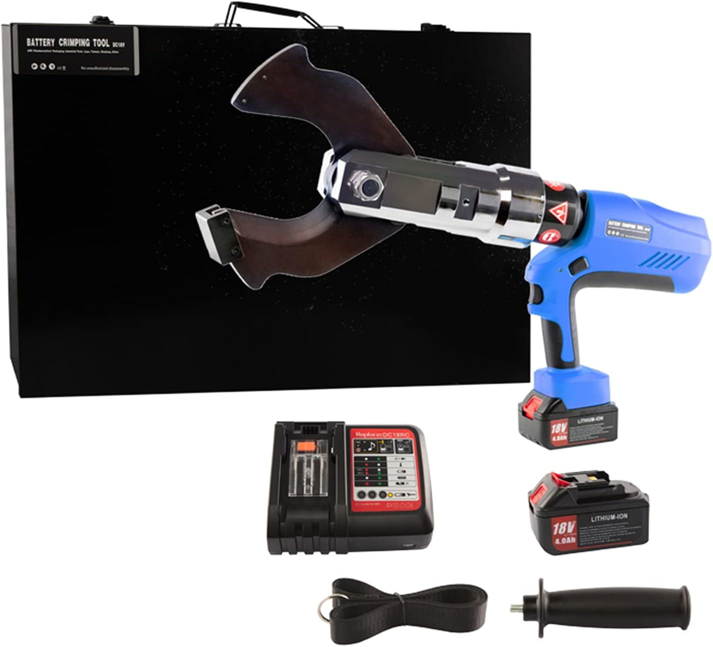 Battery Powered Hydraulic Cable Cutter Electric Wire Cutting Tool 200KN ...