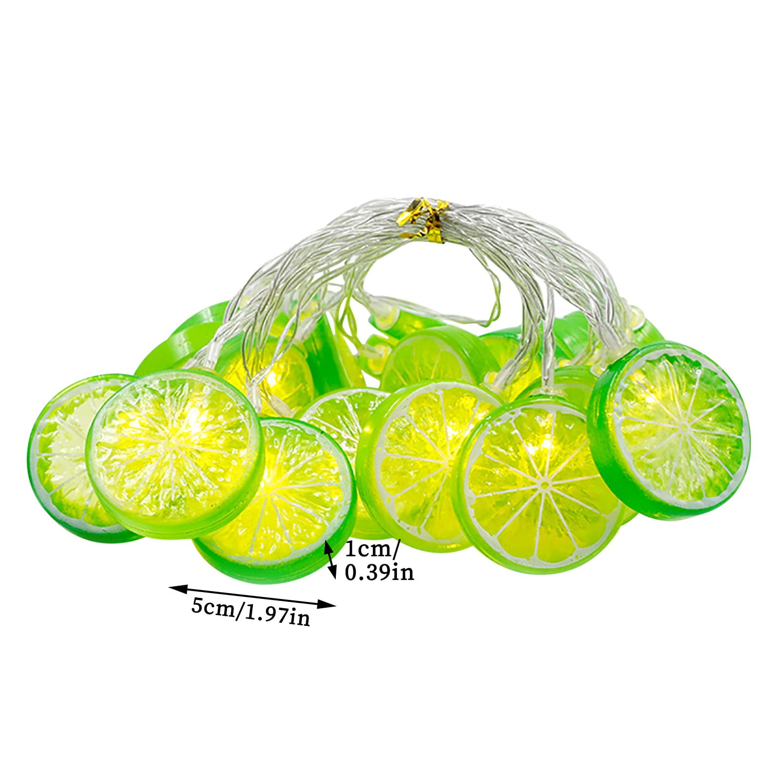 Battery-Powered Lemon LED String Lights (5ft/10 Lemons) - Decorative ...