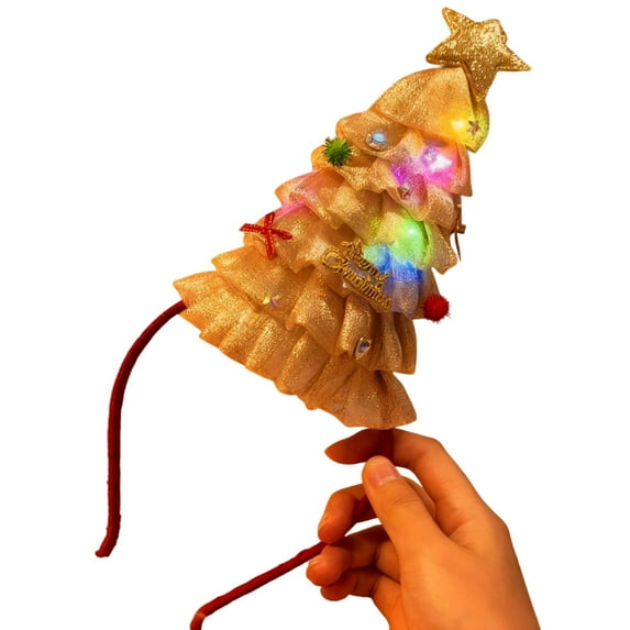 Battery-Powered Lighted Hairband Sparkling Hair Accessories ...