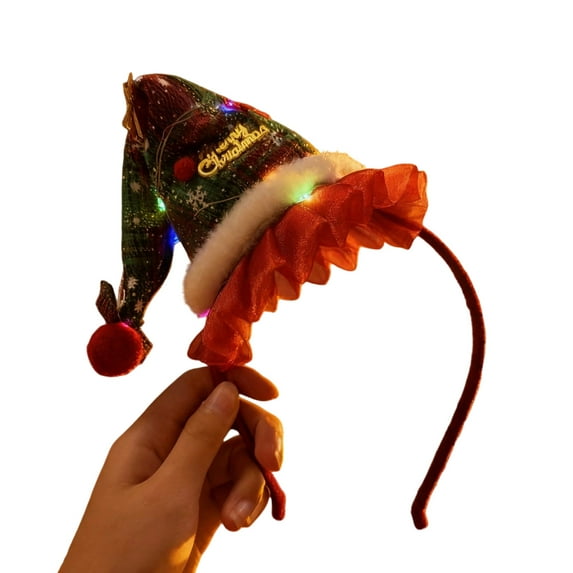 Battery-Powered Lighted Hairband Sparkling Hair Accessories ...