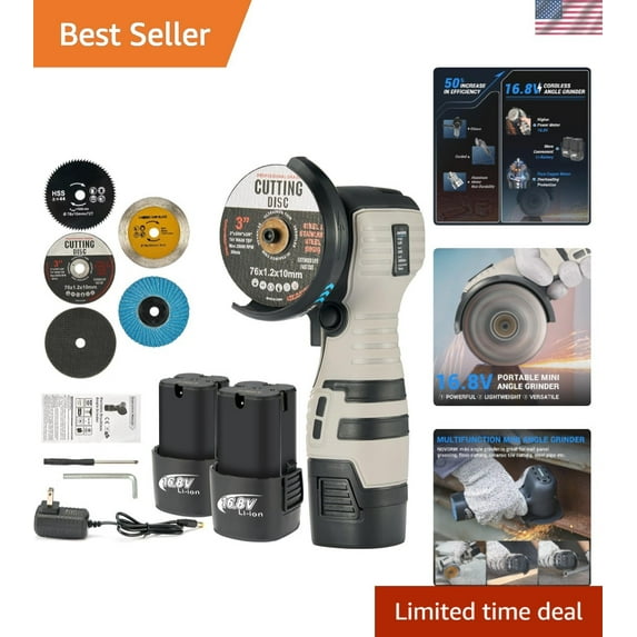 Battery-Powered Mini Angle Grinder - 28000 RPM for Precision Cutting ...