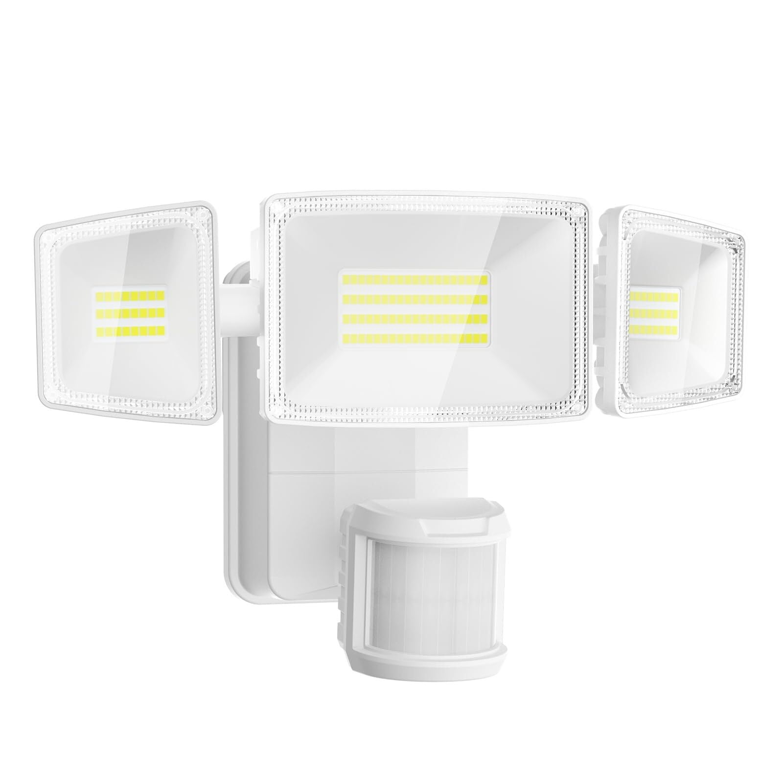 Battery Powered Motion Sensor Outdoor Lights, 2000LM 6500K Security ...