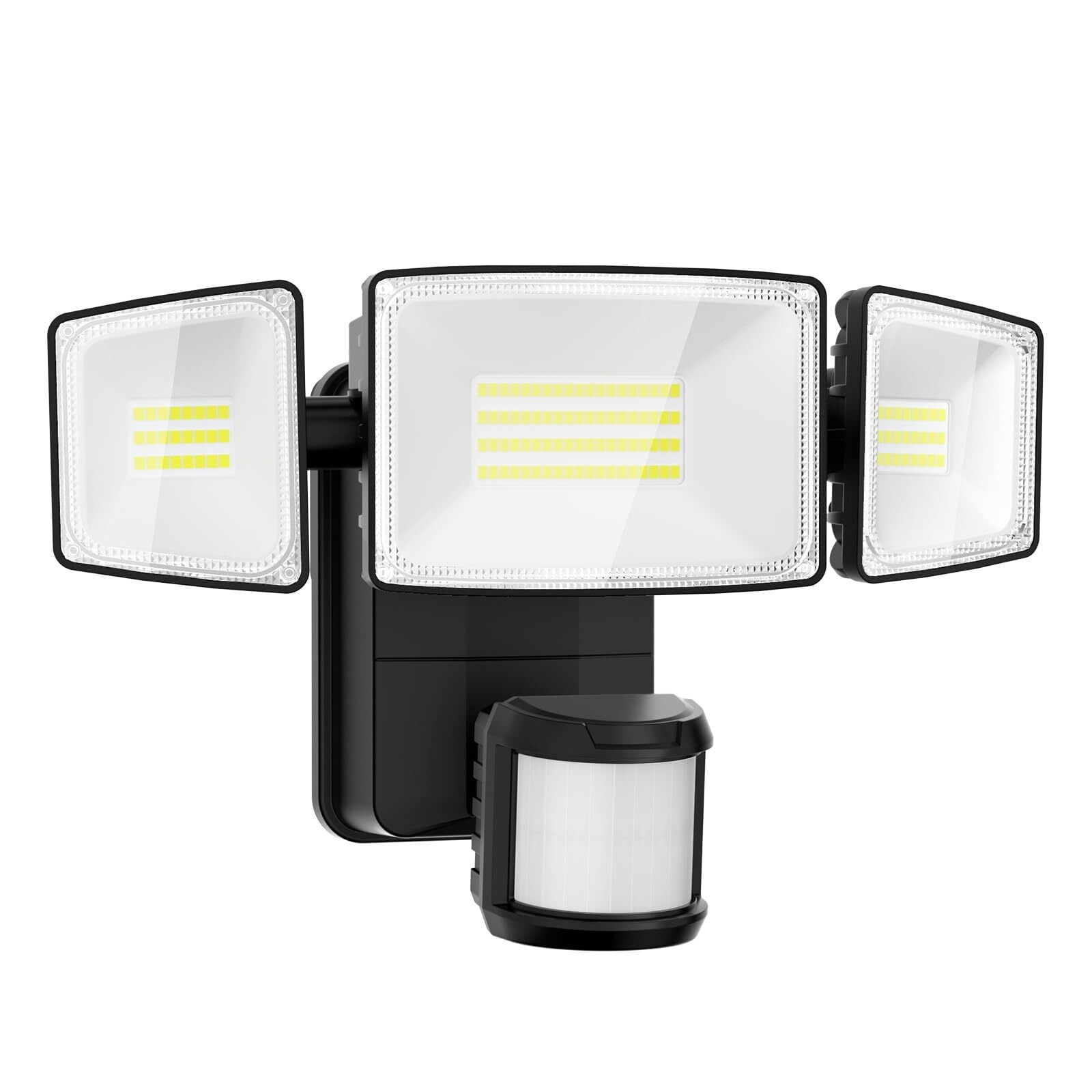Battery Powered Motion Sensor Outdoor Lights, 2000LM 6500K Security ...