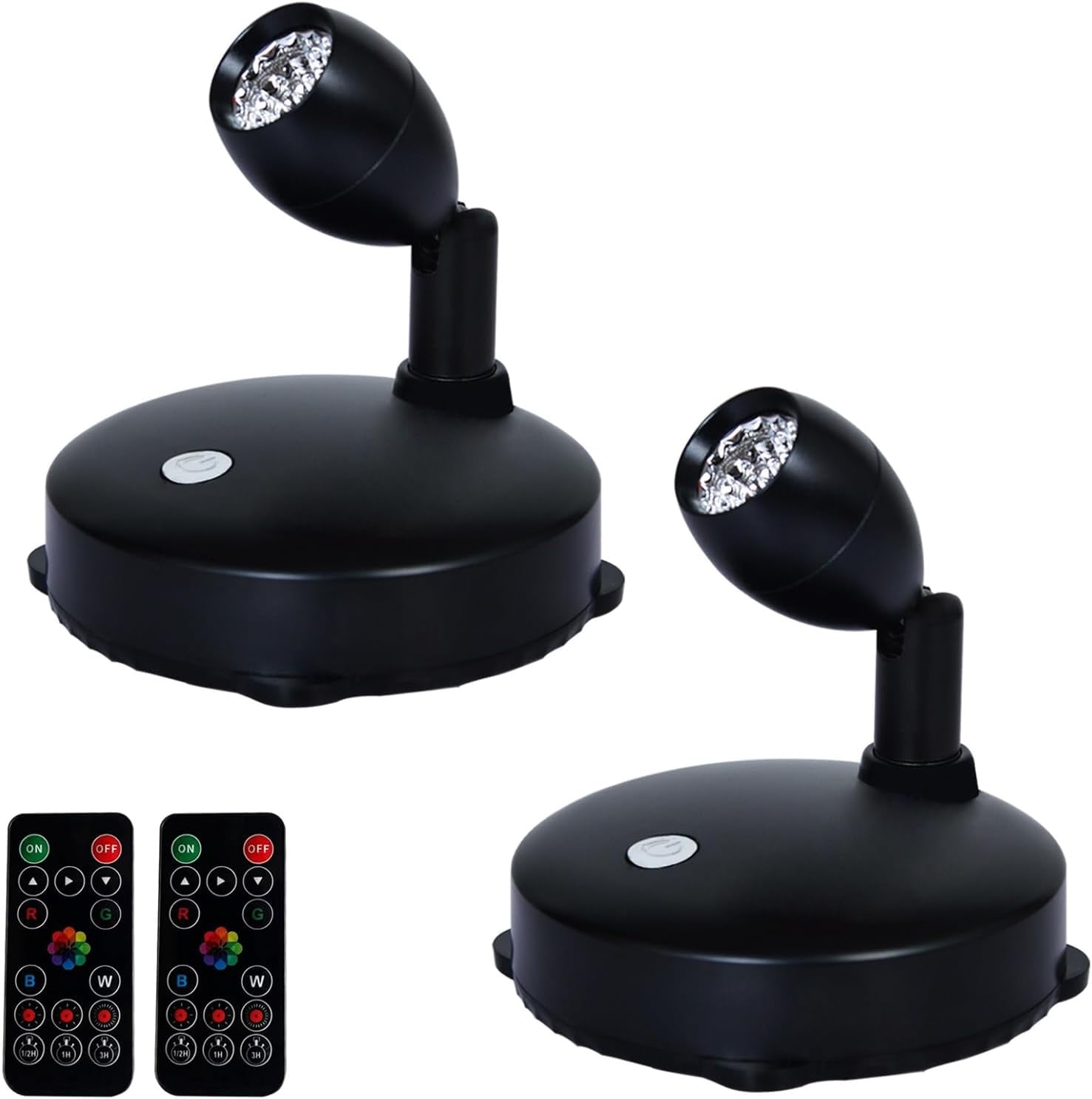 Battery Powered RGB Spotlight, LED Picture Light, Indoor Uplighting for ...