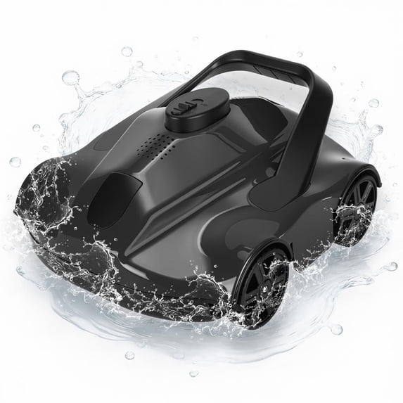 Battery Powered Robotic Pool Suction Cleaner, Long Runtime Self Parking ...