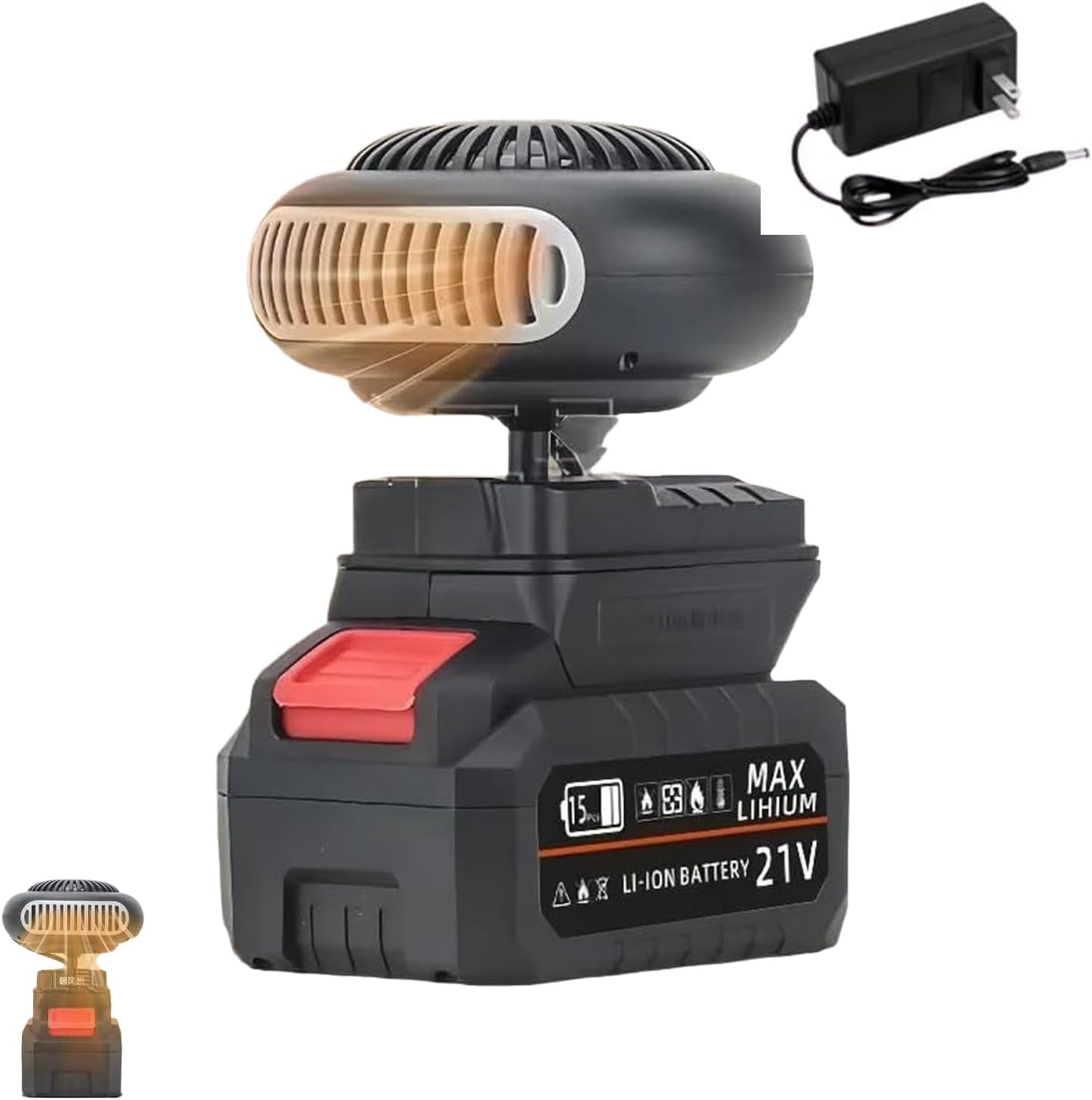 Battery Powered Space Heater, Portable Car Heater Car Window Defogger ...