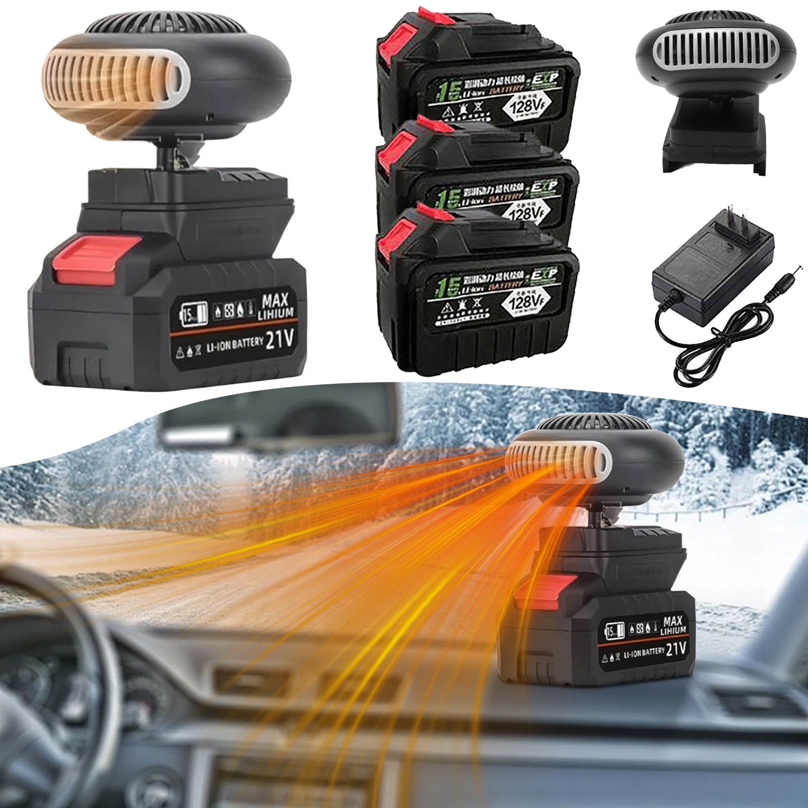 Battery Powered Space Heater,Rechargeable Camping Heaters For Tents ...