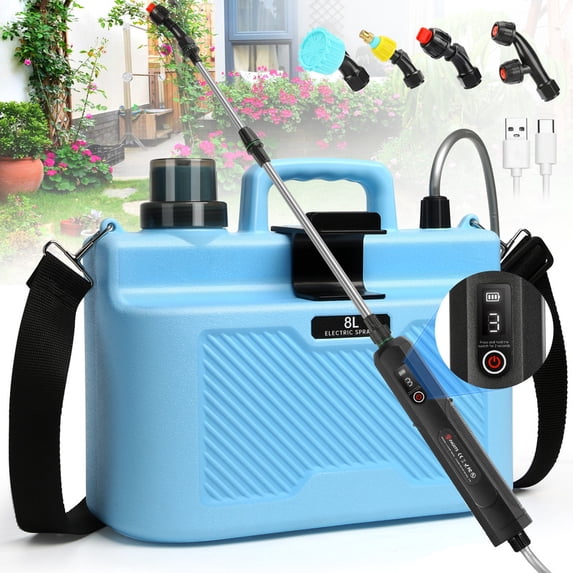 Battery Powered Sprayer 1.35 Gallon,Upgrade Electric Sprayer with ...