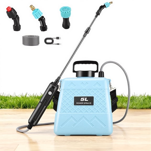 Battery Powered Sprayer,1.35Gallon 5L Electric Garden Spray with ...