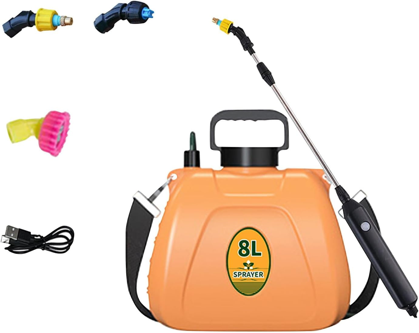 Battery Powered Sprayer 2 Gallon/ 8L, 2025 Upgrade Electric Sprayer ...