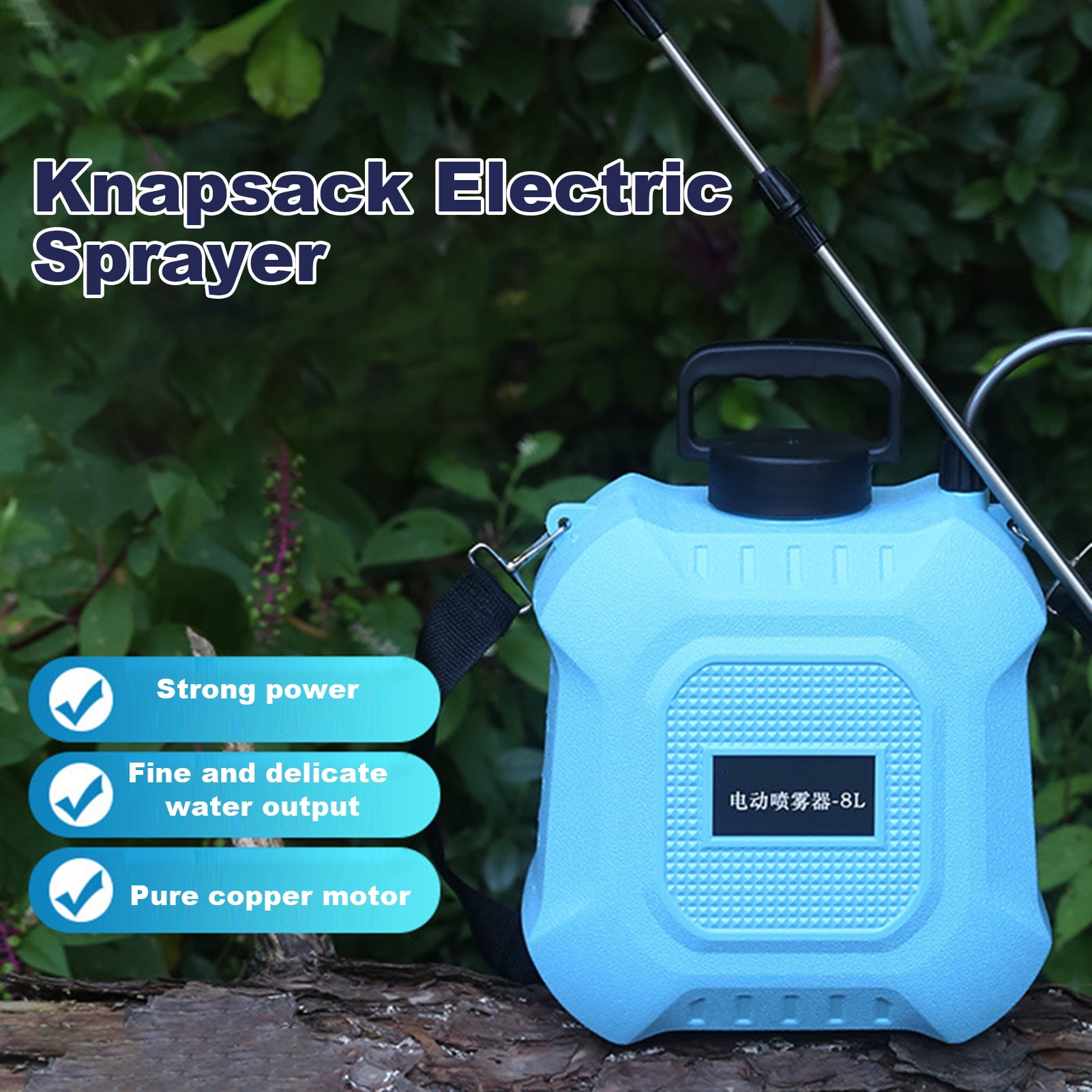 Battery Powered Sprayer 2 Gallon USB Rechargeable Electric Sprayer with ...