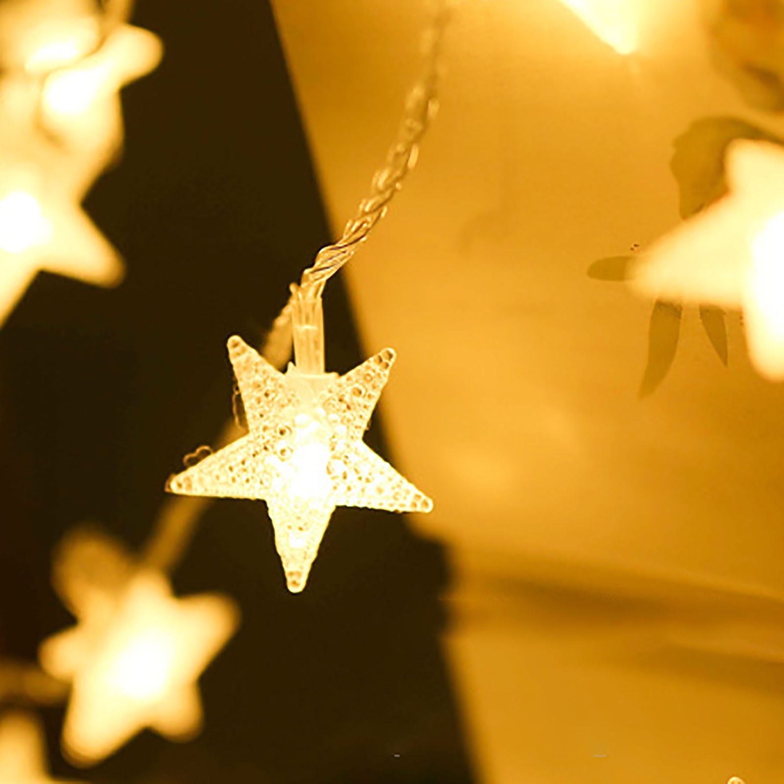 Battery Powered Star Fairy String Lights, 20 LED Five-Pointed Star ...