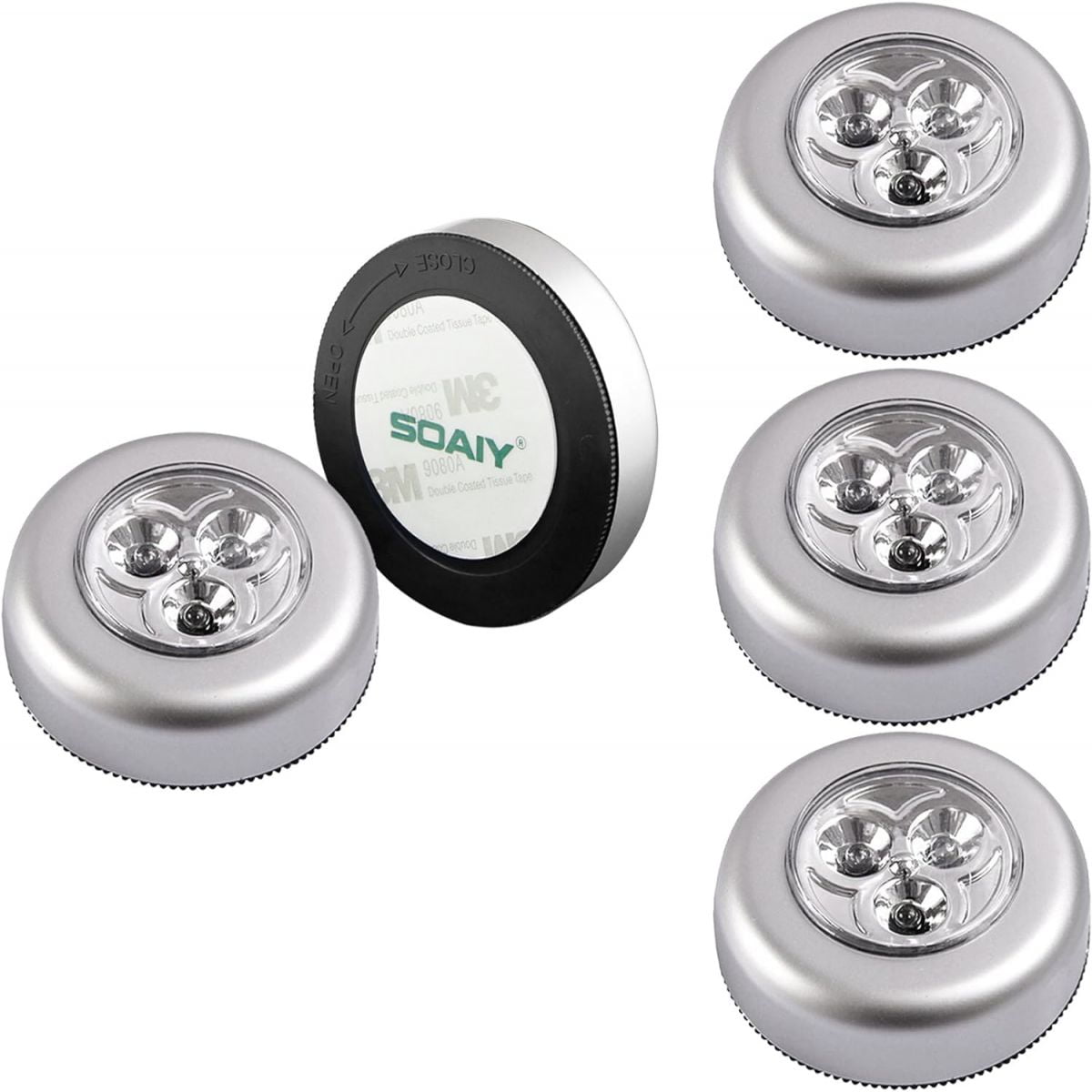 Battery-Powered Touch Light, Self-Adhesive Wireless Night Lamp For ...