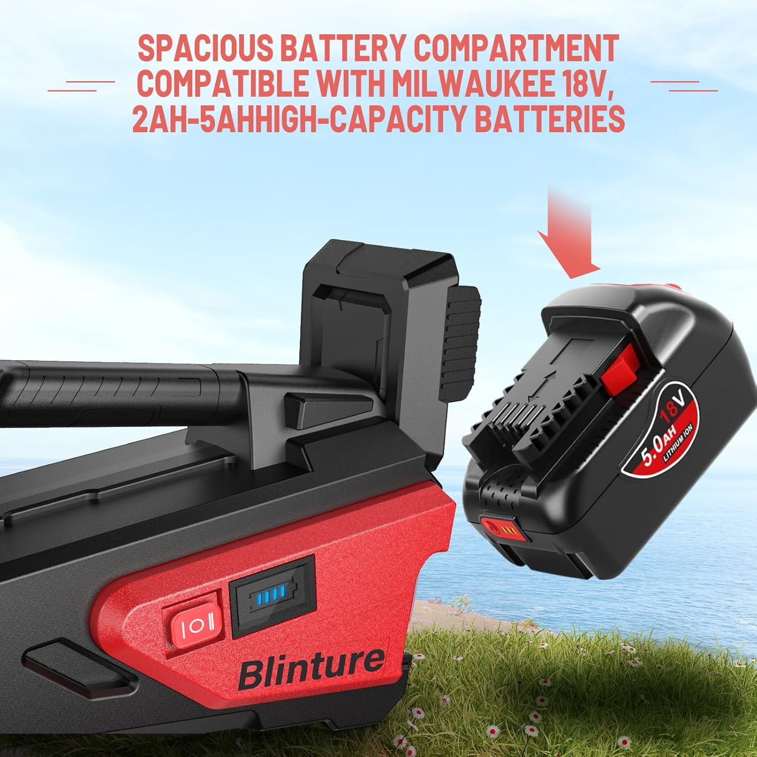 Battery Powered Transfer Pump Compatible with Milwaukee 18V, 2Ah-5Ah ...