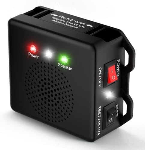 Battery-Powered Ultrasonic Rodent Repellent for Car Engines: LED Flash ...
